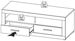 Obývací stěna Ibiza, s osvětlením