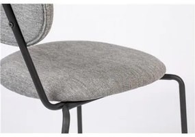 Jídelní židle ASPEN WLL čalouněná šedá White Label Living 1100483