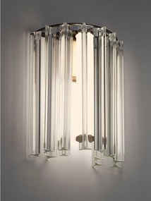 Skleněné LED nástěnné svítidlo v mosazné barvě Nol – Nova Luce