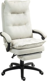 Kancelářská židle Vinsetto s 6bodovou masáží, ergonomická herní židle s funkcí polohování, výškově nastavitelná manažerská židle s podnožkou, nosnost…