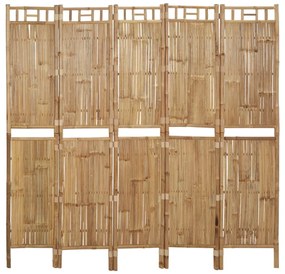 5dílný paraván bambus 200 x 180 cm - Default Title