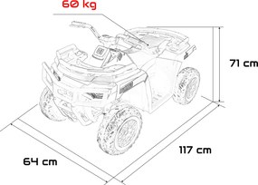 Ramiz Čtyřkolka 4x4 ATV WOLF bílá