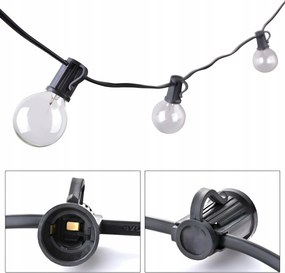 TRENDIE Zahradní světelná girlanda 36 LED teplá bílá 20m