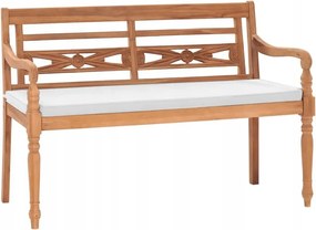 Fionshop 263318949 Lavice Batavia s poduškou 120 cm teak