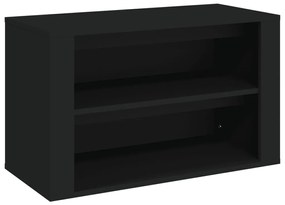Botník černý 75 x 35 x 45 cm kompozitní dřevo - Default Title