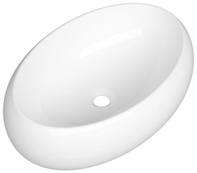 Gamma Figa, umyvadlo na desku 610x415x155 mm, bílá lesklá, GMA-UC-FIGA