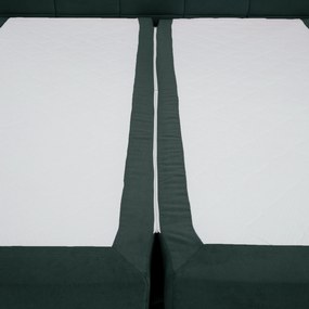 Boxspringová pocketová postel, 180x200, zelená, APRIL