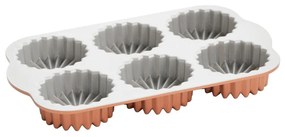 Forma na 6 mini bábovek v měděné barvě Nordic Ware Roundy, 700 ml