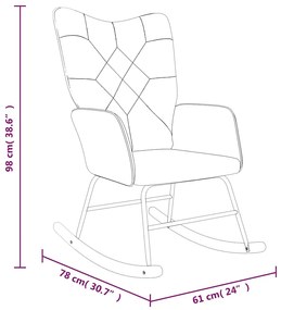 vidaXL Marketos Houpací křeslo patchwork textil