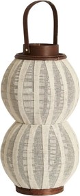 Dřevěná/látková lucerna (výška 48 cm) Arbore – Light &amp; Living
