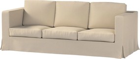 Potah na pohovku IKEA Karlanda 3-místná nerozkládací, dlouhý barva béžová látka pletený vzor