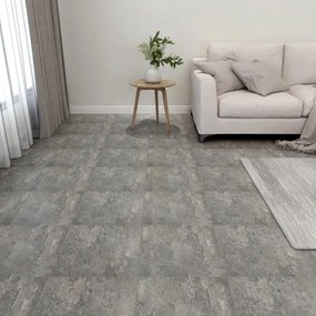 Samolepicí podlahové desky 55 ks PVC 5,11 m² šedé