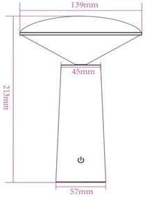 Lucide 02807/04/30 -LED Stmívatelná lampa JIVE LED/3W/3,7V 3000/6500K IP44 černá