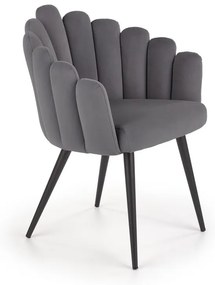 Halmar Jídelní židle K410 - šedá