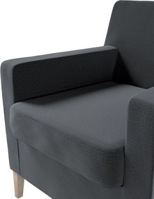 Potah na křeslo IKEA Karlstad barva šedá látka sametová