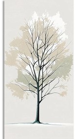 Obraz strom v minimalistickém provedení - 50x100