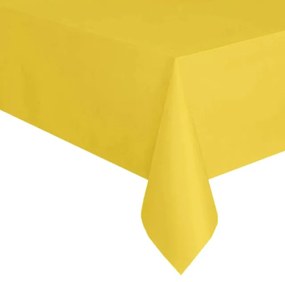 Jednorázový plastový jednobarevný ubrus 137x183 cm (matný) Barva: Žlutá