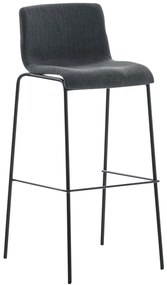 Barová židle Pelham - látkové čalounění | tmavě šedá
