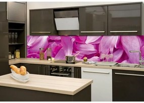 DIMEX | Fototapeta do kuchyně Fialové okvětní lístky KI-260-055 | 260 x 60 cm | fialová