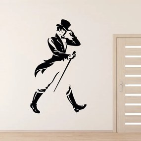 Johny Walker silueta - vinylová samolepka na zeď 80x48cm