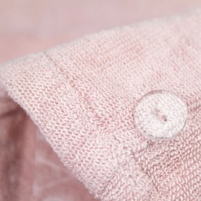 Bavlněný froté turban do sauny a wellness Comfort starorůžový