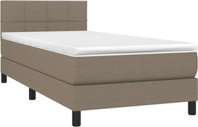 Box spring postel s matrací taupe 80x200 cm textil 3140013