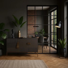 Komoda Stilig ST102 160 cm grafit/zlatá
