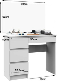 Toaletní stolek T-6/SL 900x600 levý