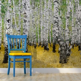 Fototapeta - In birch grove...