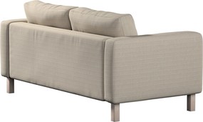 Potah na pohovku IKEA  Karlstad 2-místná, nerozkládací, krátký barva béžová látka pletený vzor