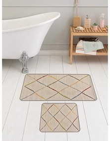 Béžové koupelnové předložky v sadě 2 ks 60x100 cm – Mila Home