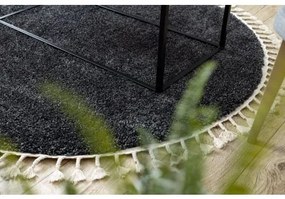 Dywany Luszczow Kusový koberec kulatý BERBER 9000 šedý Rozměr koberce: 120 cm KRUH
