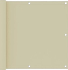 vidaXL Balkonová zástěna 90 x 500 cm 100% polyester oxford [134870] Barva: Bílá