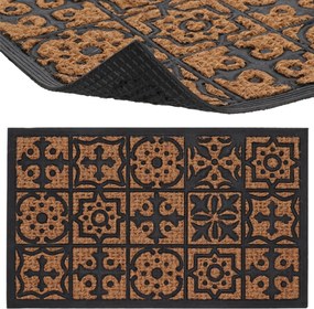 Rohožka MOSAIC 75x45 cm hnědá/černá