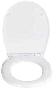 WENKO 24571100-WC sedátko VORNO NEO 46x37 cm bílá/stříbrná