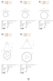 Redo 01-2670-LED Stmívatelné stropní svítidlo ICONIC LED/50W/230Vpr. 58 cm zlatá