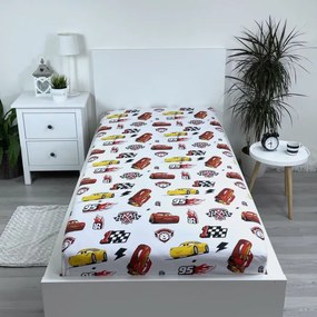 Jerry Fabrics Prostěradlo Cars 3 McQueen 90x200x25 cm