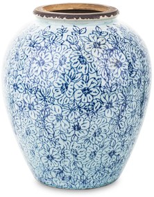 Váza s květinami modrá 137639