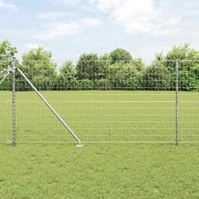 Venkovní euro plot s hroty 10 x 1 m Pozinkovaná ocel Stříbrná 3350735