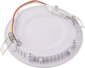 T-LED Bílý vestavný LED panel kulatý 120mm 6W 24V CCT 102200