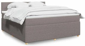 Box spring postel s matrací taupe 180x200 cm textil 3287539
