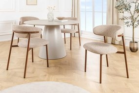 Designová jídelní židle Harding taupe béžová / hnědá
