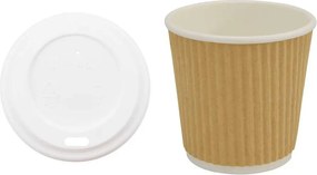 Papírové kelímky na kávu s víčky 1000 pcs 4oz 100ml 3325223