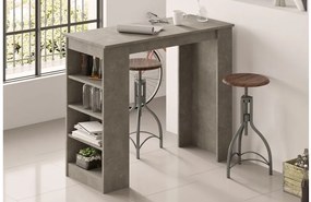 Barový stůl v barvě betonu Style, 120x51