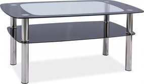Casarredo - Komfort nábytek Konferenční stolek RAVA C sklo/kov