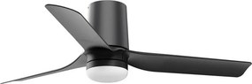 FARO 33834-1TW MINI PUNT TUB S LED stropní ventilátor, černá s DC motorem - FARO