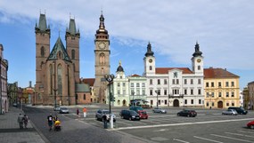 Li-Go "Hradec Králové" světelný obraz 230V 100x70cm provedení povrchu: dub světlý