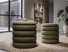 Khaki taburety v sadě 2 ks Nordic Style – Mauro Ferretti