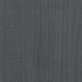 Zahradní truhlík šedý 70 x 70 x 70 cm masivní borovice - Default Title