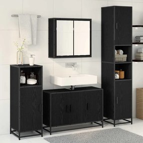 Sada koupelnového nábytku 4 ks Černý dub 90 x 33 x 60 cm 3402325